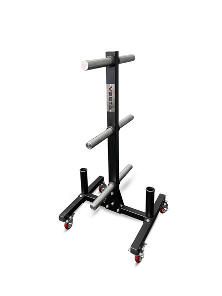 Vertical Weight Plate Tree With Two Barbell Holders – Vesta Fitness