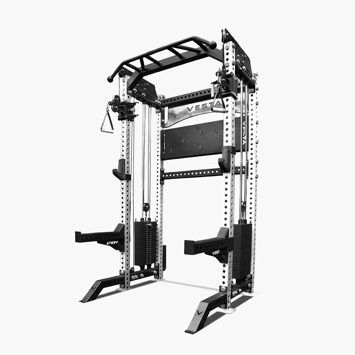 PRO SERIES 2IN1 Ultimate Half Rack Functional Trainer Combo | White ...
