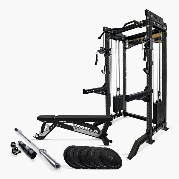 Ultimate Package I - PRO SERIES 2IN1 Ultimate Half Rack Functional Tra ...