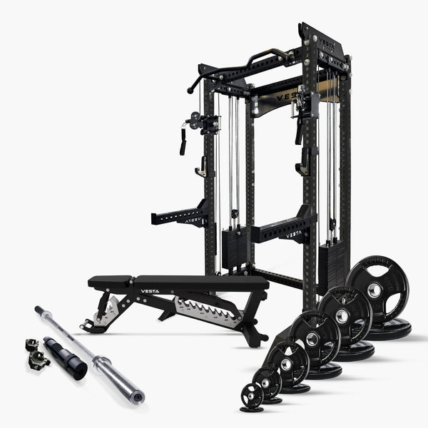 Ultimate Package I - PRO SERIES 2IN1 Ultimate Half Rack Functional Tra ...